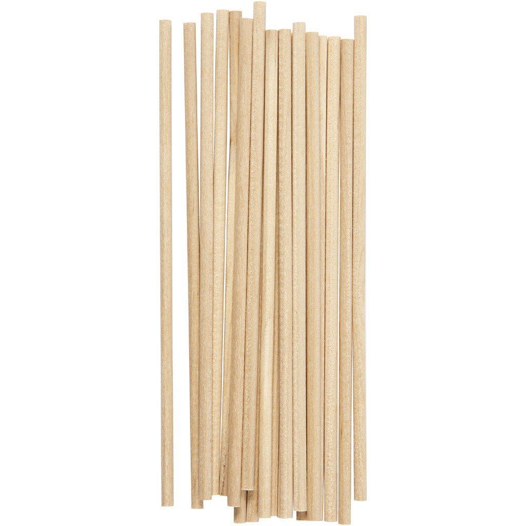 stok hout 4 mm 15 cm 10 stuks - Hobbydoos.nl